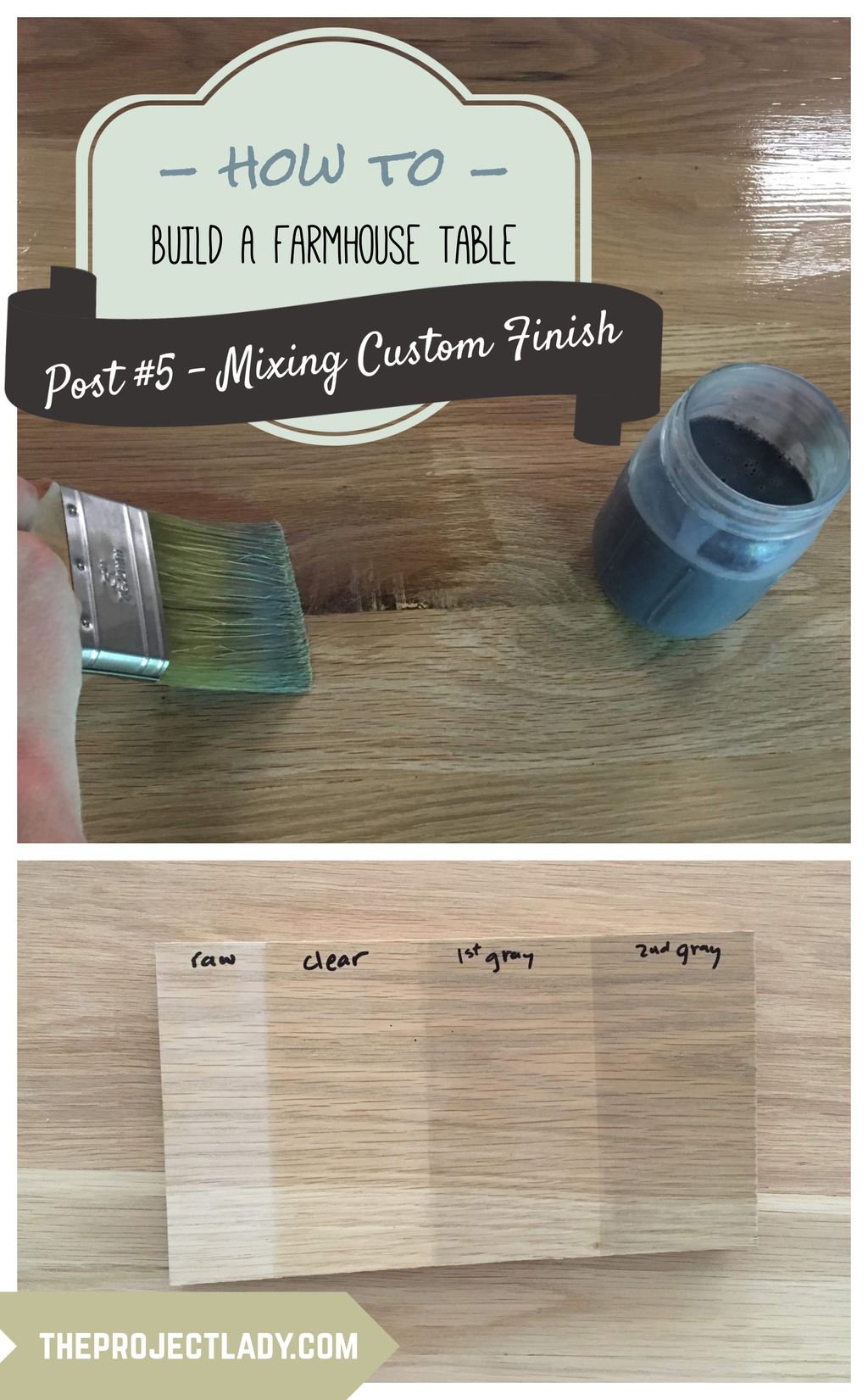 The Project Lady - How to Build a Farmhouse Table (Post #5 – Mixing ...