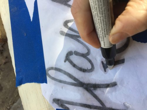 The Project Lady - How to Carve a Wooden Sign using a Router