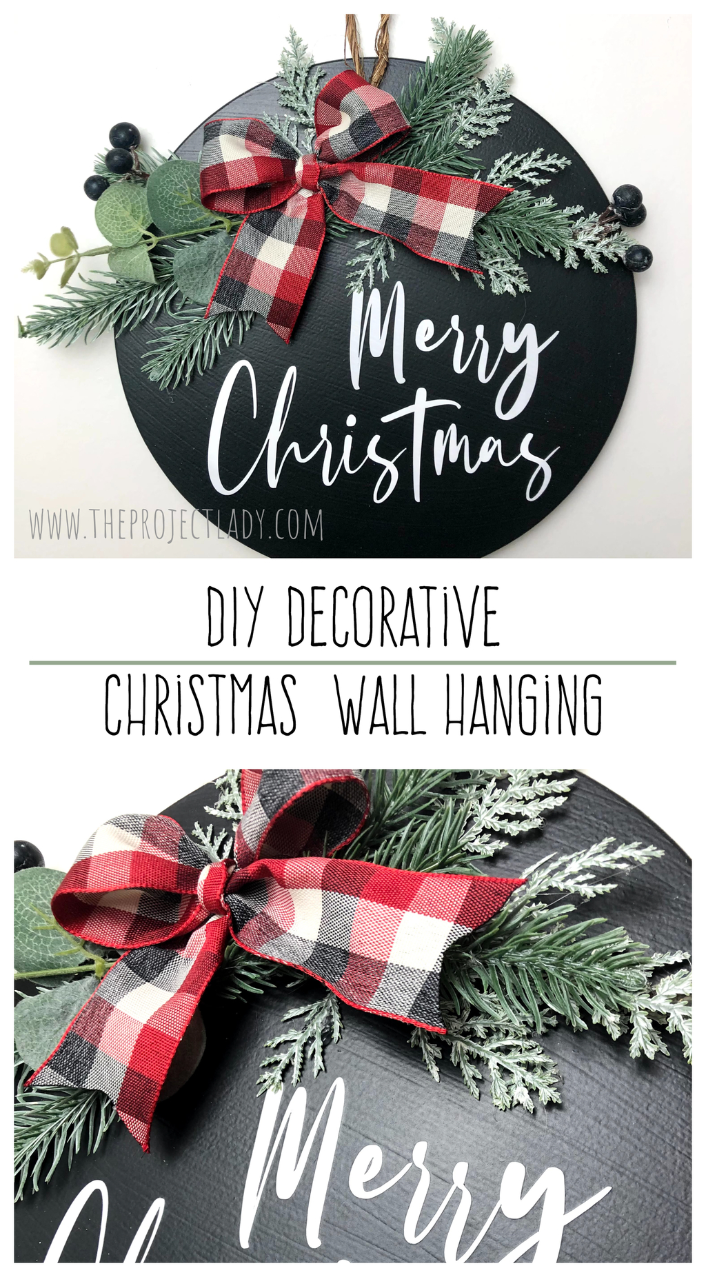The Project Lady - Easy DIY Decorative Christmas Sign